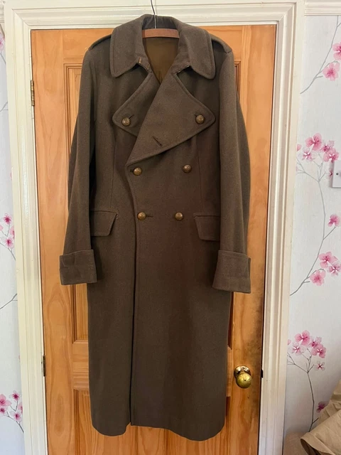 ORIGINAL WARTIME WWII British Army Pioneer Corps Lieutenant’s Greatcoat ...
