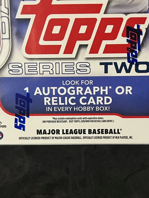 2025 TOPPS SERIES 2 Baseball Sealed Hobby Box-20 Packs & 1 Auto Or ...
