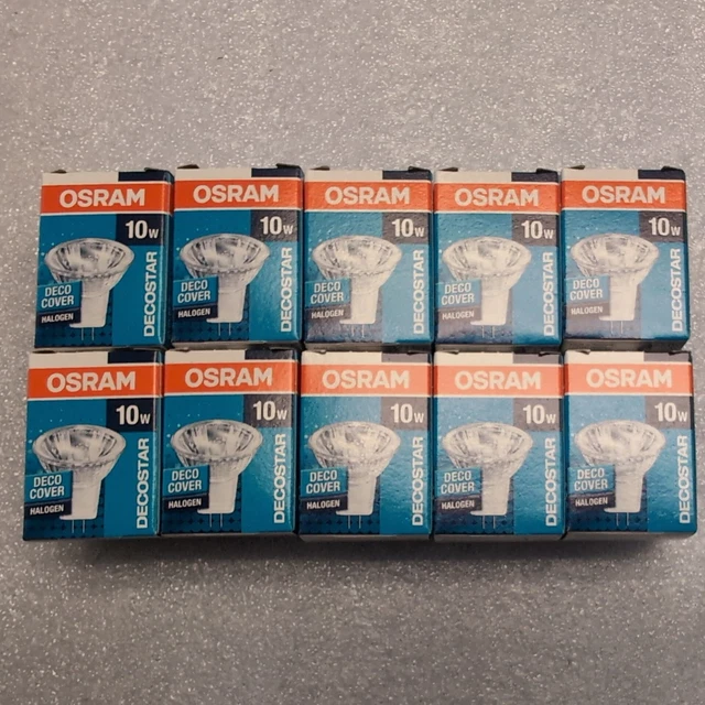 10-PACK OF OSRAM 44888 WFL Decostar 35S Standard 10W 12V GU4 Halogen £ ...