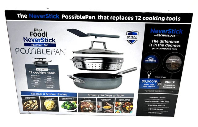 NINJA FOODI NEVERSTICK Possible Pan Cookware Set Replaces 12 Cooking ...