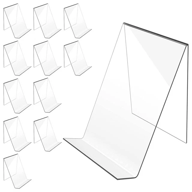 12 PACK ACRYLIC Book Stand,Clear Book Display Easel,Acrylic Book ...