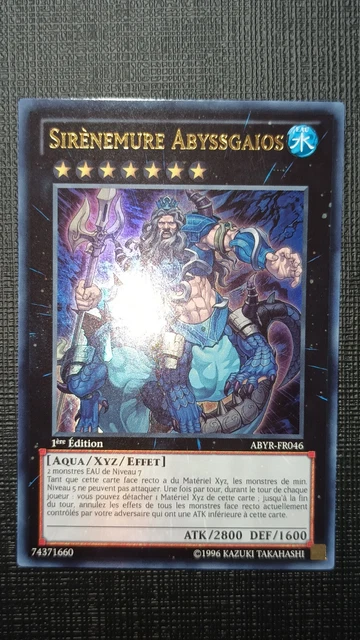 CARTE YU-GI-OH SIRÈNEMURE Abyssgaios ABYR-FR046 1ED Konami Ultra R. EUR ...