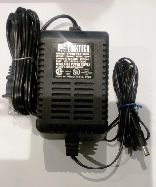 LOGITECH REGULATED POWER Supply 57DTR-13.5-1200 13.5VDC $19.99 ...