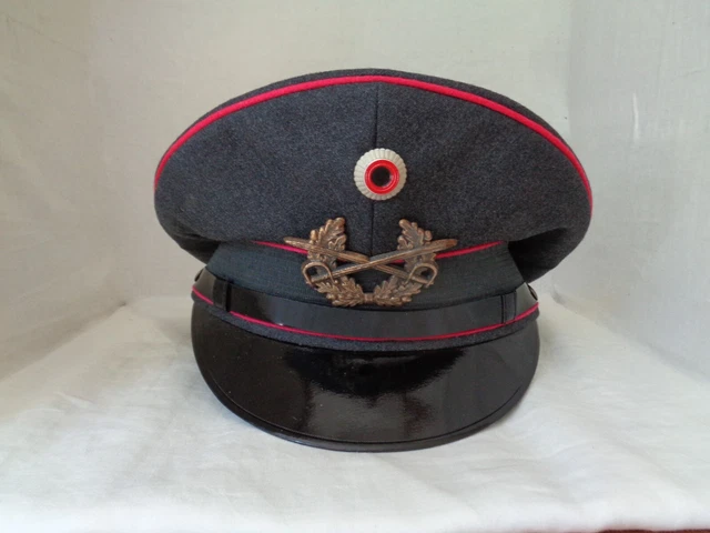 WEST GERMAN BUNDESWEHR Peaked Cap Red Piping - Bamberger -Size 53 £26. ...