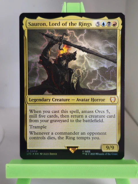 MTG SAURON, LORD of the Rings (Foil) [Commander: Tales of Middle-Earth ...