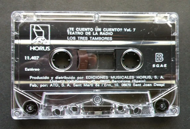 CUENTO / EL Gato Con Botas + Los 3 Tambores Spain Cassette Tape Horus ... CUENTO / EL Gato Con Botas + Los 3 Tambores Spain Cassette Tape Horus ...