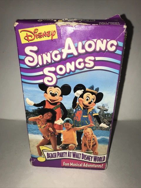 VTG SING ALONG Songs VHS Beach Party at Walt Disney World Fully Tested ...