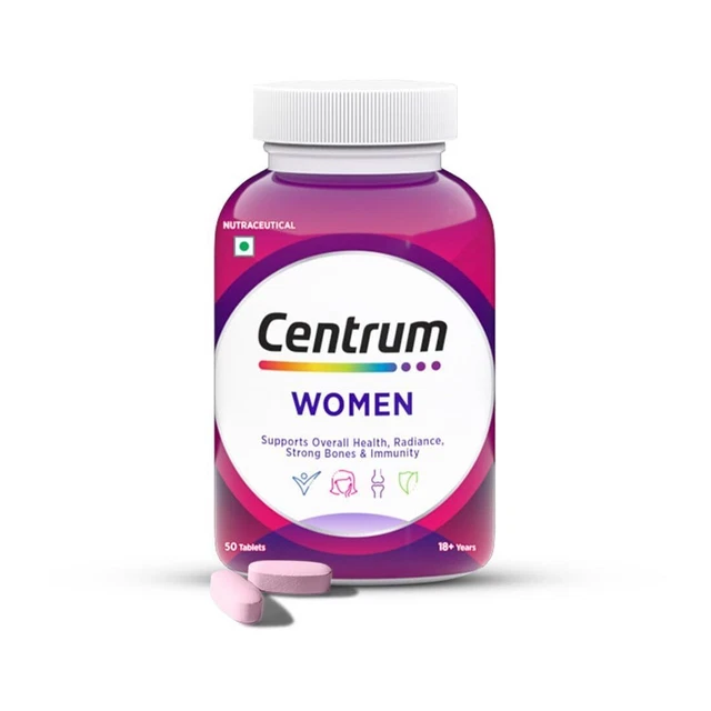 CENTRUM WOMEN MULTIVITAMIN Health, Radiance, Strong Bones & Immunity ...