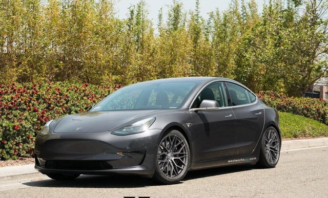 20” AG M520R GRAPHITE METALLIC WHEELS RIMS FOR TESLA MODEL Y 20X9 et.25 ...