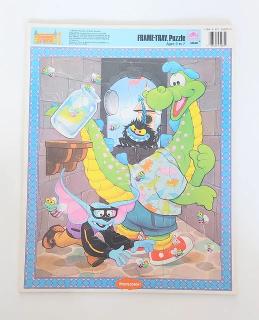 EUREEKA'S CASTLE FRAME Tray Puzzle Golden Dragon Nickelodeon 1990 ...