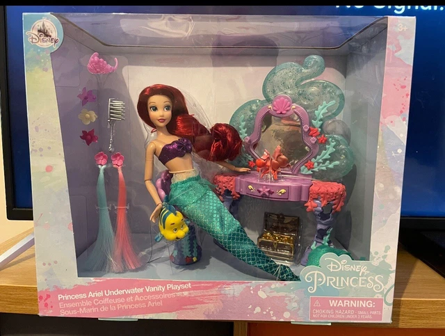 DISNEY STORE PRINCESS Ariel mermaid Underwater Vanity Playset BNIB ...