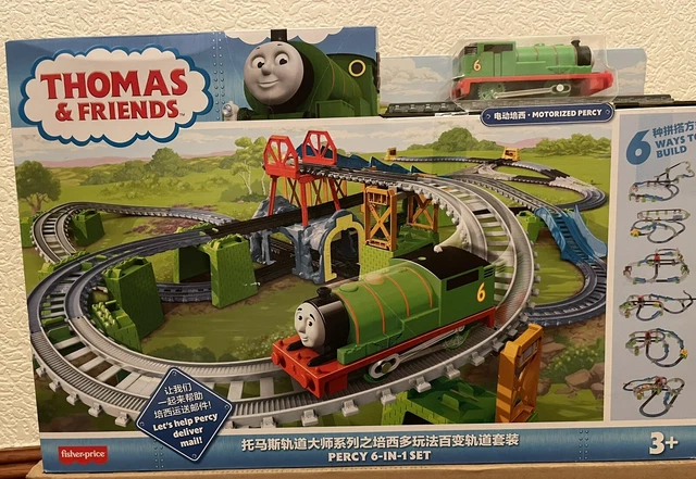 THOMAS & FRIENDS Trackmaster Percy Track 6 in 1 with Percy Motorized ...