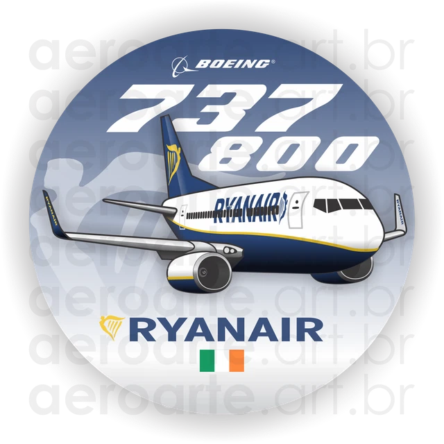 BOEING 737-800 RYANAIR aircraft sticker £2.99 - PicClick UK