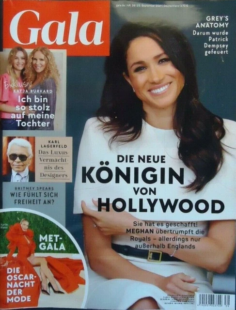 GALA MAGAZINE NO. 39 /23rd September 2021. Meghan. +Beauty Magazine £9. ...