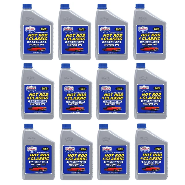 LUCAS OIL HOT Rod & Classic Car SAE 20W-50 Motor Oil 1 Quart Bottles ...