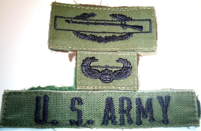 VINTAGE U.S. ARMY Soldiers Patches Badges Cut From Uniform (Unknown ...