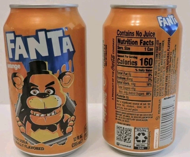 2025 FIVE NIGHTS AT FREDDY'S 2 LE FANTA FREDDY FAZBEAR 12oz CAN SEALED ...