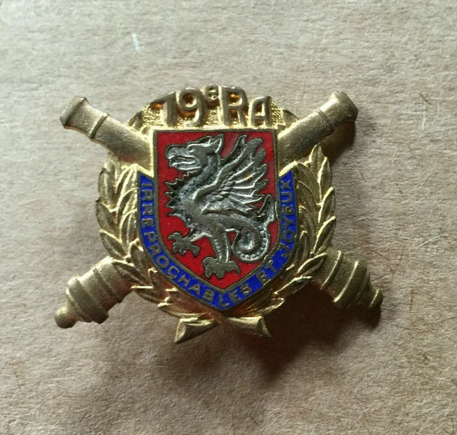 INSIGNE MILITAIRE 19ÈME RA Régiment d’Artillerie - Drago H323 EUR 9,85 ...