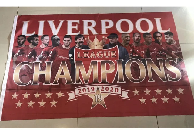 LIVERPOOL FC LEAGUE champions FLAG 3ft X 2ft Football Winners £4.99 ...