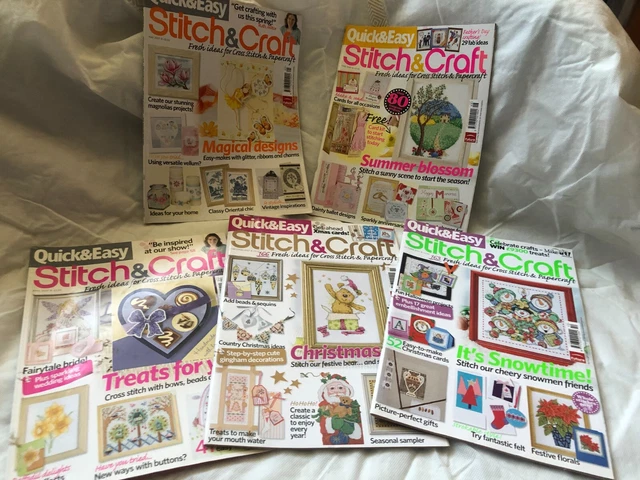 QUICK & EASY Stitch & Craft Magazine Bundle £5.00 - PicClick UK