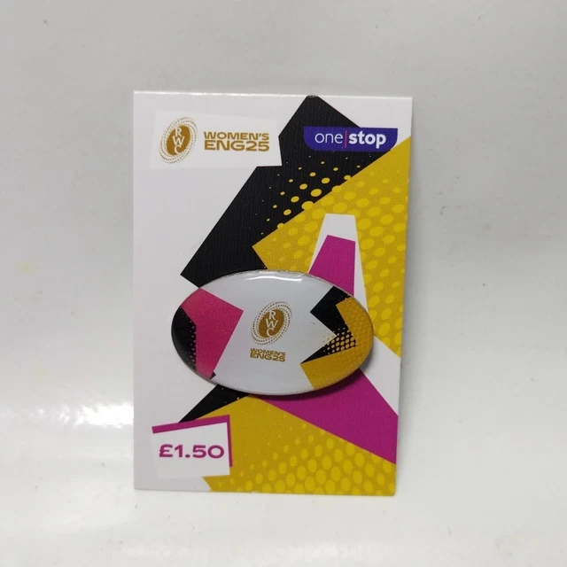 WOMEN'S RUGBY WORLD Cup 2025 Official Pin Badge Ball New On Card £5.45 ...