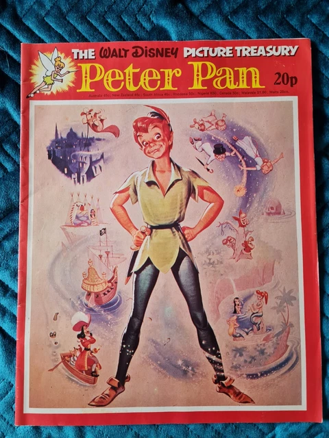 WALT DISNEY PICTURE Treasury, Peter Pan, picture comic story book ...