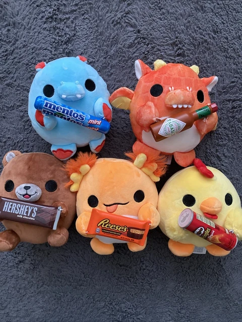 ZURU SNACKLES PLUSH (5) Hippo,Bear,Chick,Axolotl and Dragon £45.00 ...