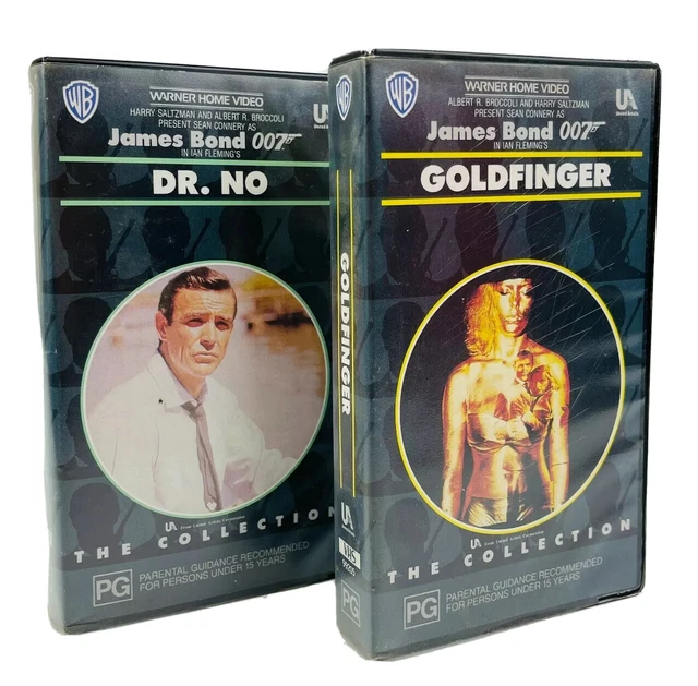 JAMES BOND 007 VHS Bundle Goldfinger x Doctor No. Collectable Warner Bros Tapes $65.00 - PicClick AU
