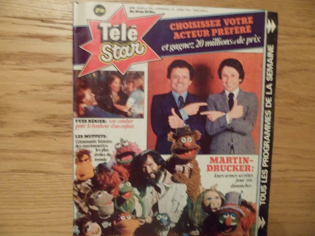 TELE STAR N°20 1977 martin-drucker, les muppets ,yves renier EUR 11,00 ...