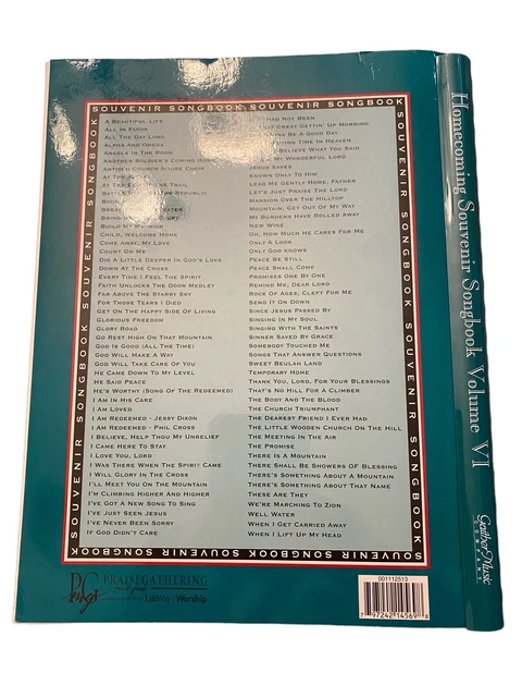 BILL GAITHER PRESENTS HOMECOMING SOUVENIR Songbook V.6~Collector's ...