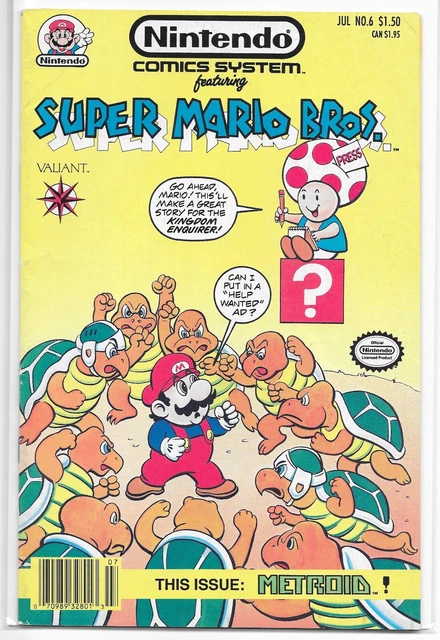 NINTENDO COMICS SYSTEM f/ Super Mario Bros 1991 Valiant Newsstand Metroid RARE A £35.89 ...