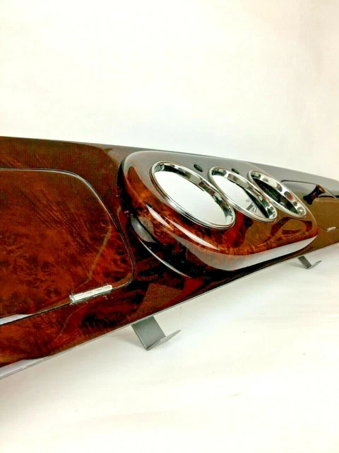 CLASSIC ROVER MINI Wood Dashboard | Burr Walnut 3 Clock Centre Dash £ ...