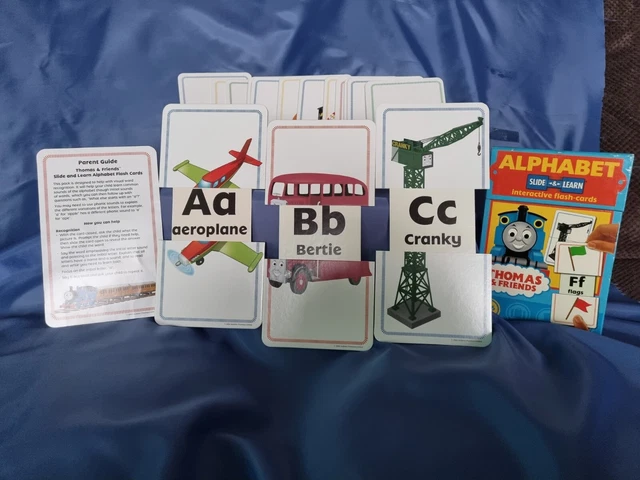 THOMAS THE TANK engine Thomas & Friends Alphabet: Slide and Learn Cards ...