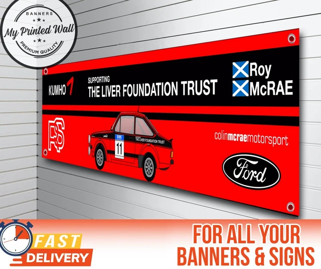 FORD ESCORT MK2 Colin McRea Garage workshop banner large £29.00 ...