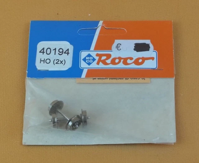 ROCO 40194 HO Gauge/1:87 Scale 9mm DC NEM Wheelsets x 2 - Bagged £10.00 ...