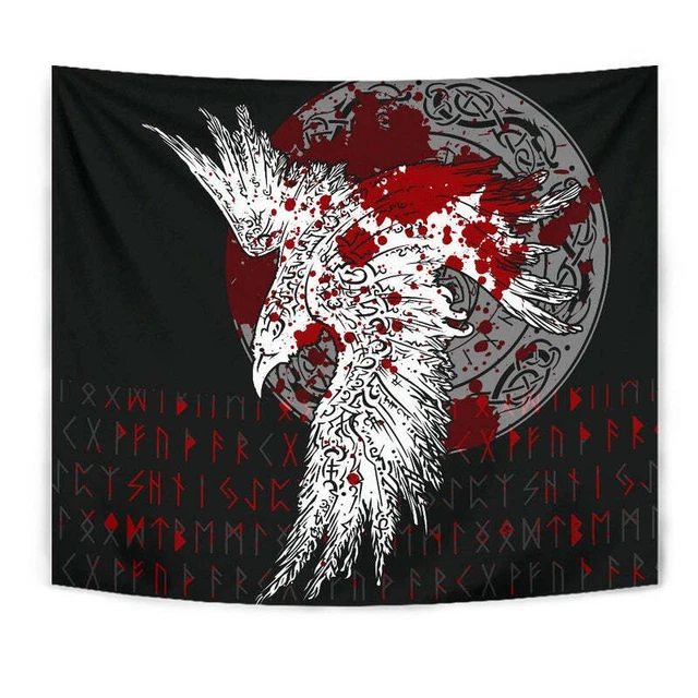 VIKING TAPESTRY - Mystical Raven Tattoo Blood RLT12 $41.36 - PicClick AU