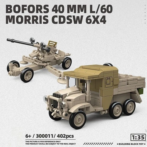 BRITISCHER MORRIS CDSW 6x4 m. Bofors 40mm GUN , Third Party Serie, 402 ...