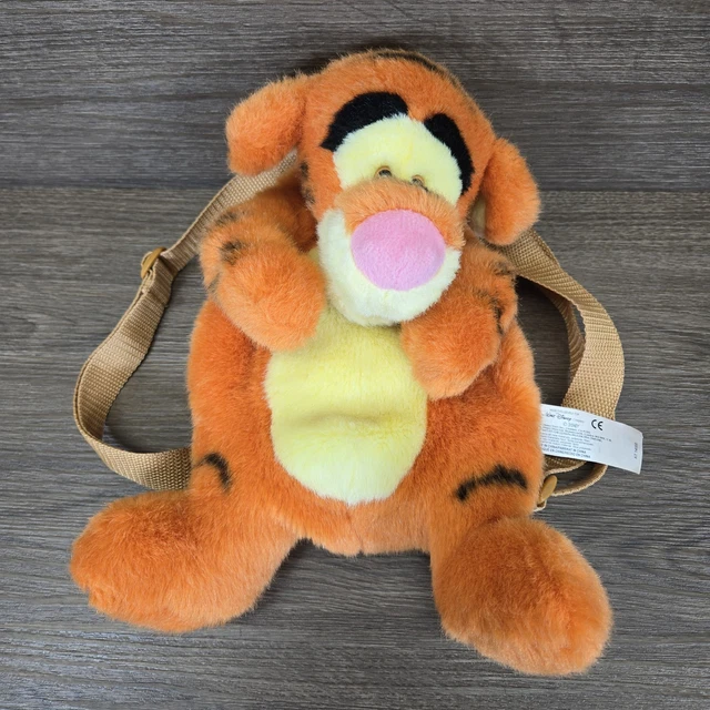 THE DISNEY STORE Winnie The Pooh Tigger Backpack Bag Soft Toy Vintage ...