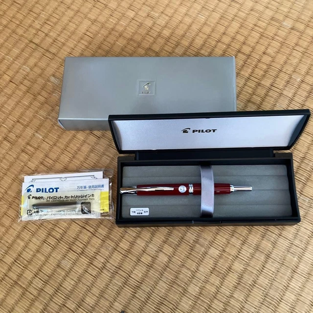 PILOT FOUNTAIN PEN red with ink cartridge $1,042.43 - PicClick AU