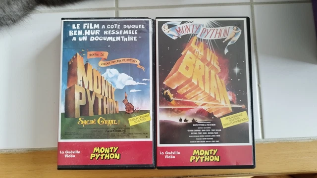 LOT VHS MONTY Python La vie de Brian Sacré Graal cassette video k7 film ...
