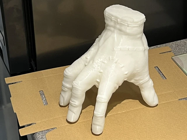 WEDNESDAY ADDAMS THING Middle Finger 3D Printed Collectible Designed By ...