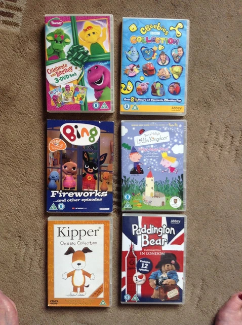 PRE-SCHOOL DVD BUNDLE - Barney - Kipper - CBeebies - Bing - Paddington ...