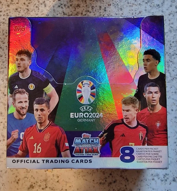 TOPPS MATCH ATTAX UEFA EURO 2024 Trading Cards Collection. FULL BOX 36 ...