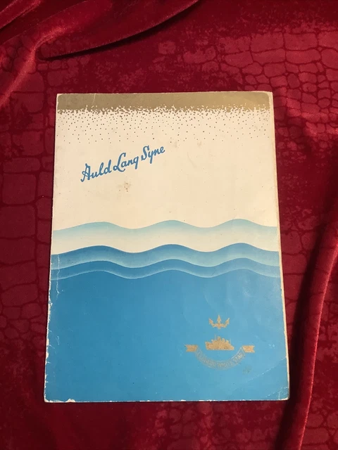 CUNARD WHITE STAR LINE RMS AQUITANIA THIRD CLASS DINNER MENU July 13th ...