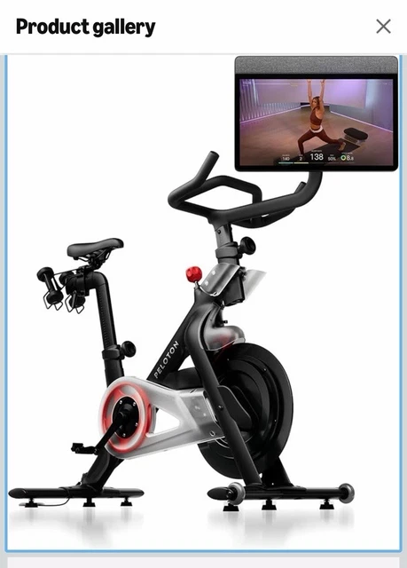 PELOTON CROSS TRAINING Upright Exercise Bike Touch & Swivel Screen ...