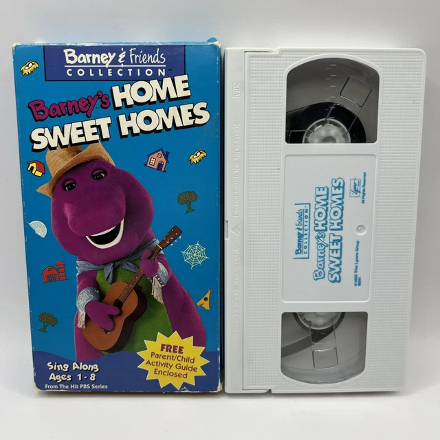 BARNEY - BARNEYS Home Sweet Homes (VHS, 1993) w/ Slipcover Tested £13. ...