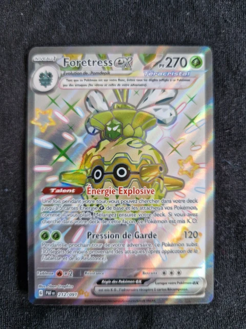 CARTE POKÉMON FORETRESS EX full art 212/091 EV4.5 destinées de paldéa ...