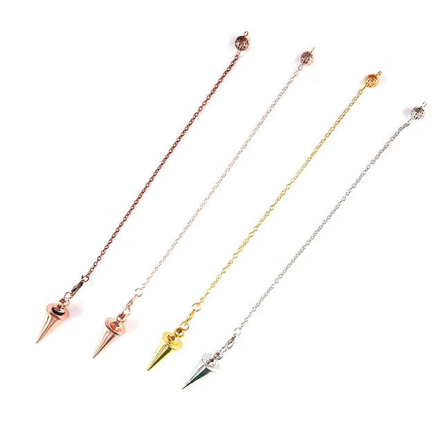 METAL PENDULUM FOR Antique Spiritual Pendulo Radiestesia Healing Pen ...