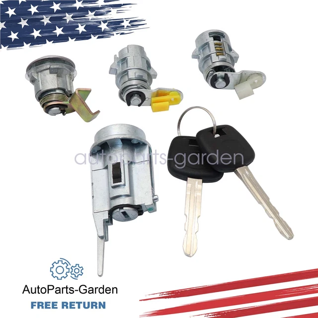 IGNITION BARREL & Door Locks Set For Toyota Pickup Hilux RN85 LN106 ...