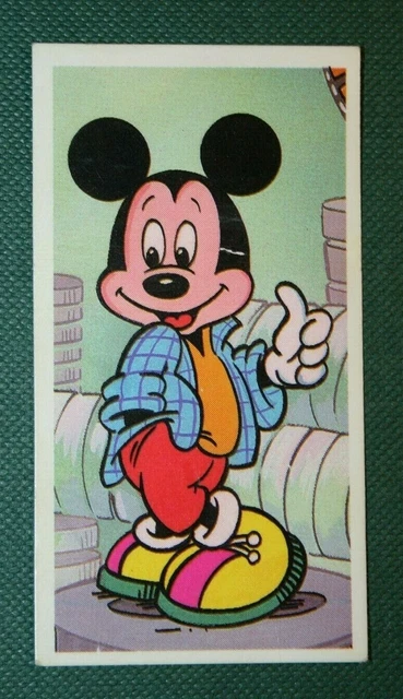 MICKEY MOUSE Disney Character Illustrated 1980's Card ddddd £2.99 ...